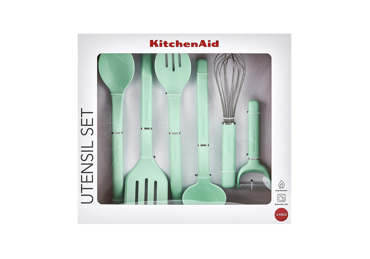 6 Piece Utensil Set - 2026 Colour of the Year Spearmint | KitchenAid ...