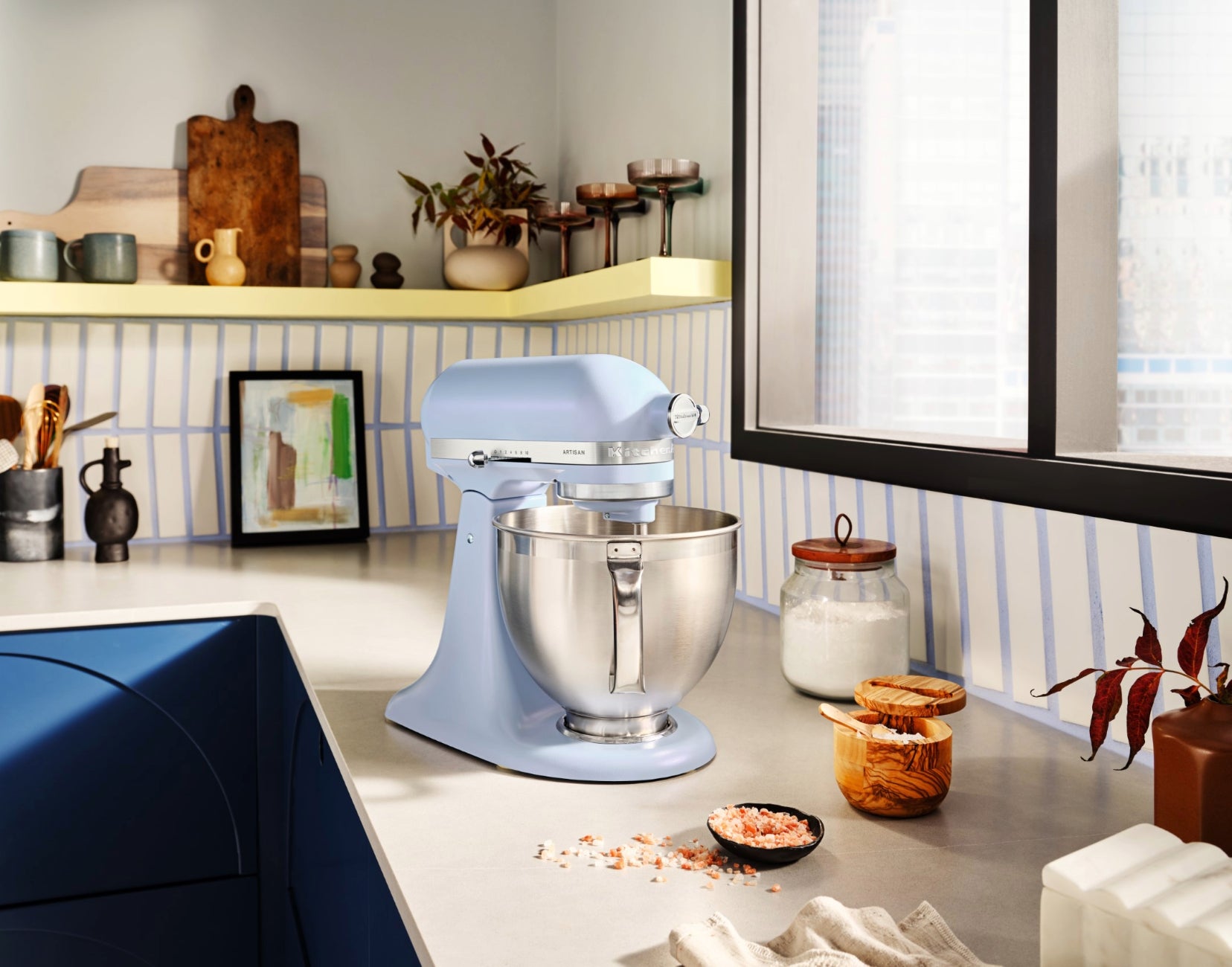 Artisan Tilt-Head Stand Mixer - Blue Salt KSM195 | KitchenAid Australia